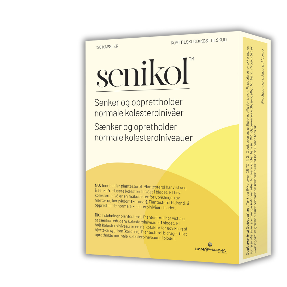 Senikol – både senker og opprettholder kolesterolnivået | Sana Pharma ...